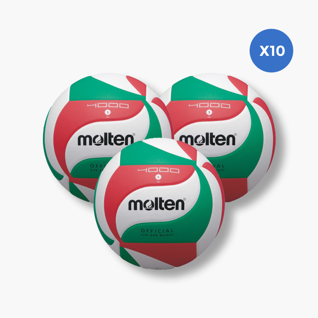 Lot de 10 ballons de volley Molten V5M4000 – Origine Sport