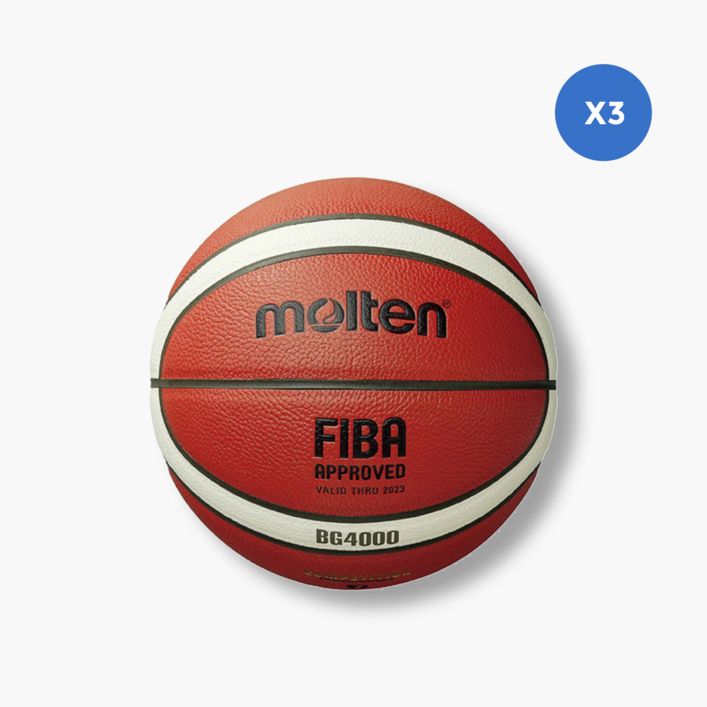 Lot de 3 ballons de basket Molten BG4000 T6 – Origine Sport