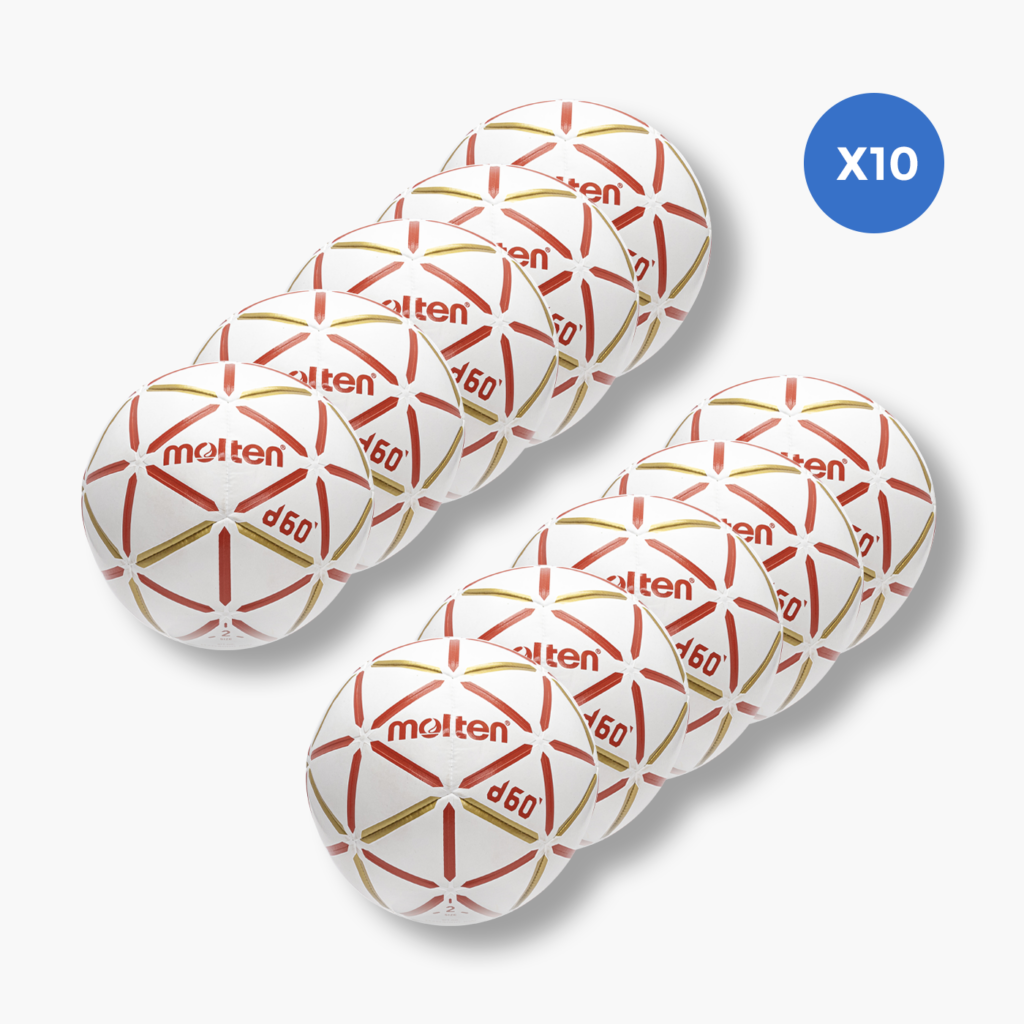 Lot de 10 ballons de handball match Molten D60 T2 – Origine Sport