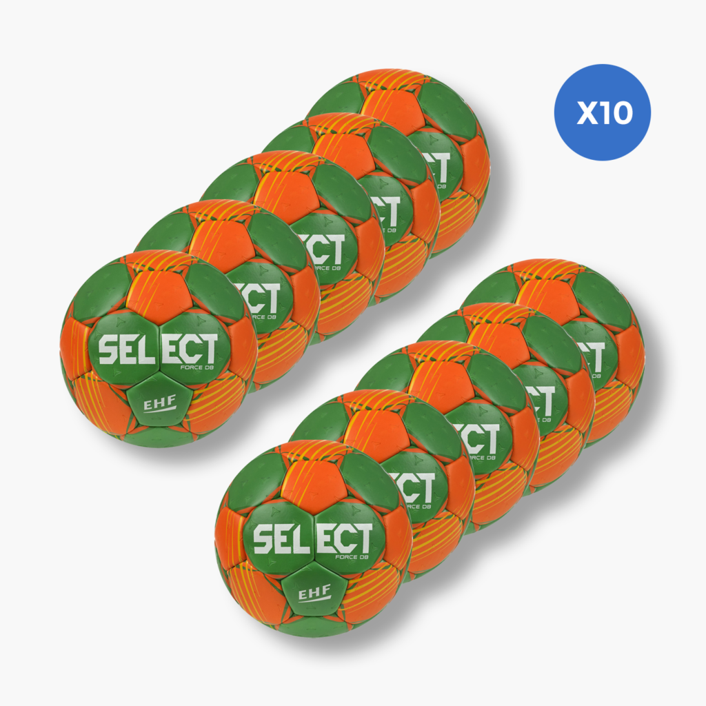 Lot de 10 ballons de handball match Select force DB v22 T2 – Origine Sport